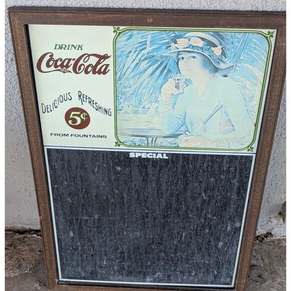 Coca Cola | Accents | Vintage George Nathan Cocacola Chalkboard 25 X 7 ...